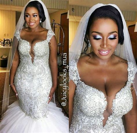 Beautiful Bride Shows Off Her Boobs In New Style Of Wedding Gown