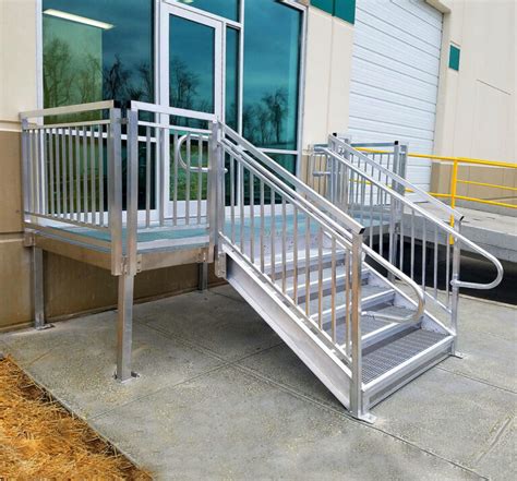 Entry Stairs For Warehouse Facility Upside Innovations Installation