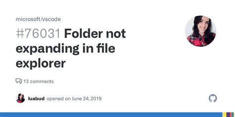 Folder Not Expanding In File Explorer · Issue 76031 · Microsoftvscode · Github