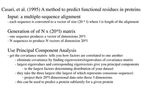 Ppt Identifying Functional Residues Of Proteins From Sequence Info