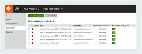 create an effective newsletter in the kentico xperience cms