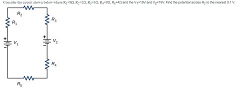 Solved Consider The Circuit Shown Below Where Chegg
