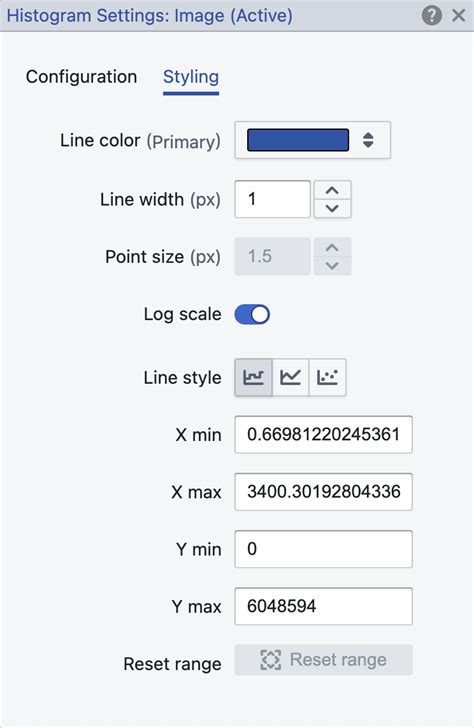 Histogram Widget — Carta 503 Documentation