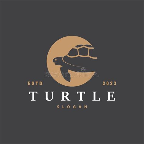 Turtle Logo Design Vector Illustration Symbol Template Stock Vector