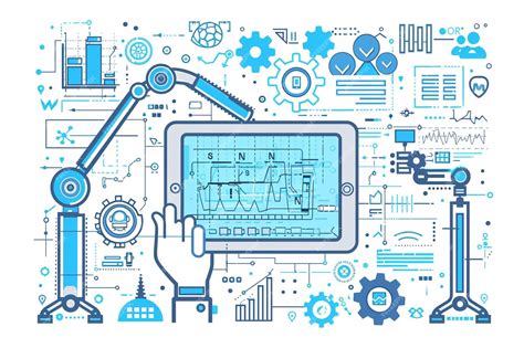 premium vector digital technology software development illustration