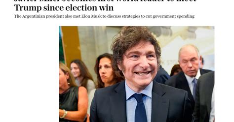 “el Primer Líder Mundial En Reunirse Con Trump Desde La Victoria