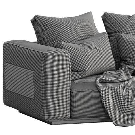 Flexform Leather Sofa Grandemare 3d Model Cgtrader