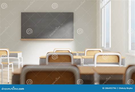 Generic Classroom Of Elementary Or Middle School Offline Studying 3d