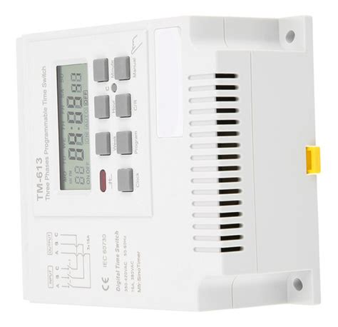 Temporizador Digital Programable Trifásico Tm 163 De 380v Cuotas Sin Interés