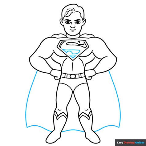 Superman Drawing Tutorial Superman Drawing Hdrwpt
