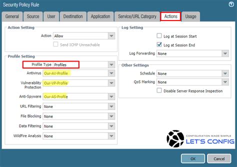 Set Up Antivirus Anti Spyware And Vulnerability Protection On Palo Alto