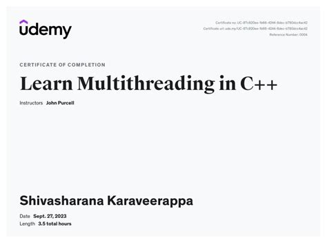 Multithreading Cplusplus Certificationcompleted Shivasharana Nagalikar