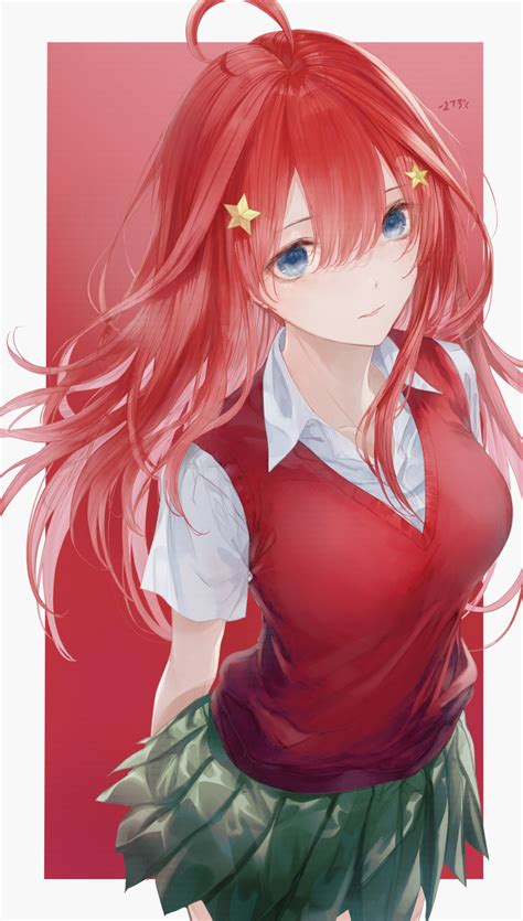 Safebooru 1girl Absurdres Ahoge Arms Behind Back Artist Name Blue