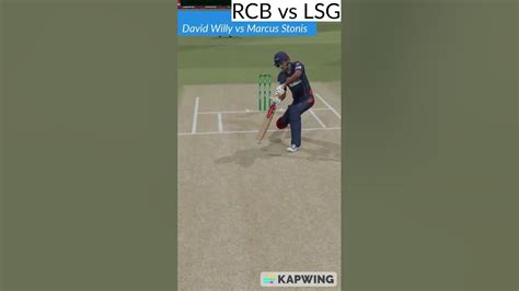 David Willy Vs Marcus Stonis Rcb Vs Lsg Ipl 2023 Shorts Short Viral Youtube