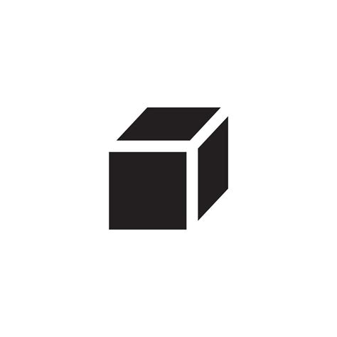 Vector Sign Of The Cube Symbol Is Isolated On A White Background Cube