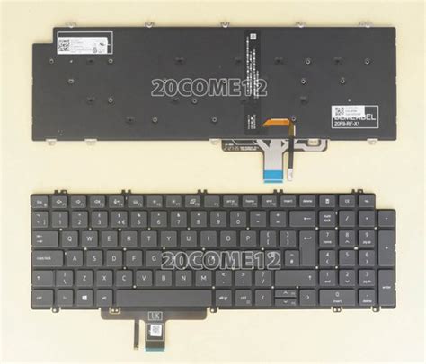 New For Dell Precision 7670 7770 7680 7780 Keyboard Backlit Uk Ebay