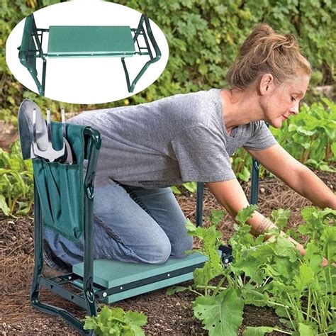 Hejulik Garden Kneelers And Seats Foldable Garden Stools Can Kneel Or Sit
