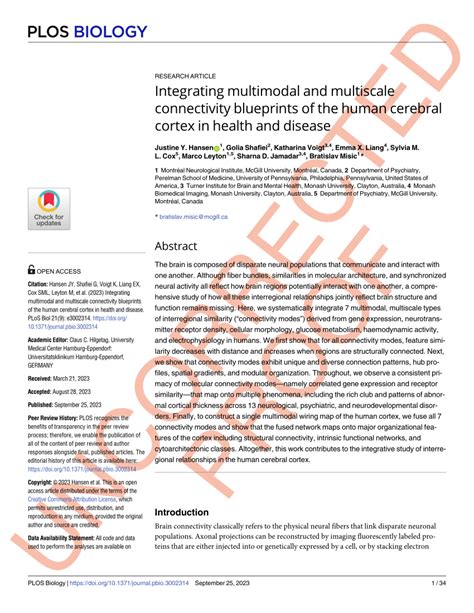 Pdf Integrating Multimodal And Multiscale Connectivity Blueprints Of