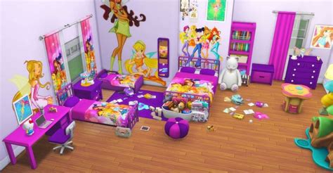 Winx Club Bedroom Set For The Sims 4 Sims 4 Sims 4 Custom Content