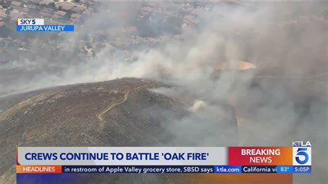 Homes Evacuated As Brush Fire Breaks Out In Jurupa Valley Ktla