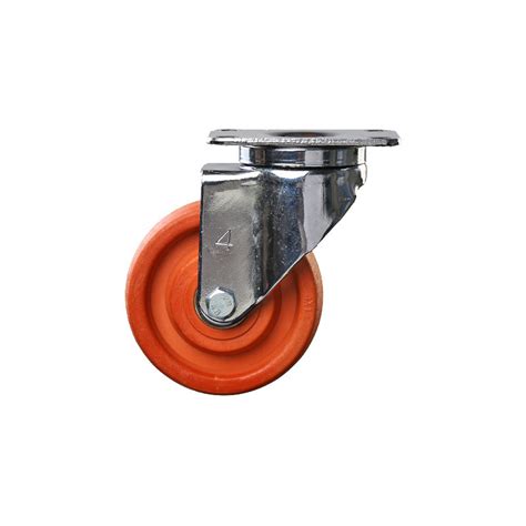 Swivel Threaded Stem Iron Core Rubber Castor Scaffolding Wheel Heavy