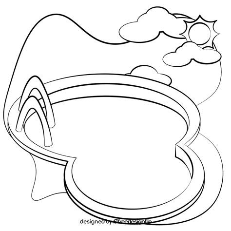 Swimming Pool Black And White Clipart Free Download