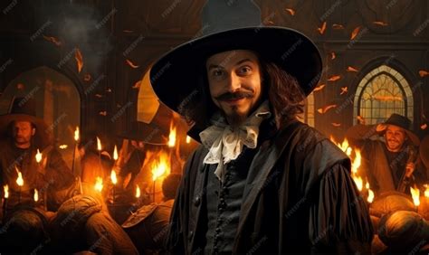 Premium Ai Image Fictional Portrait Of Guy Fawkes Now Celebrated