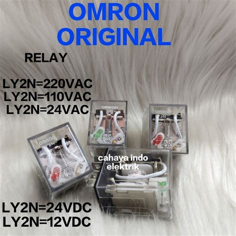 Jual Relay Omron Original Ly2n 24vac 10a 8pin Kaki Relay Omron Original