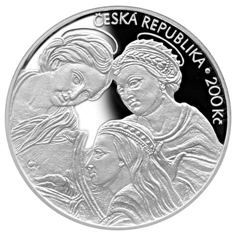 Stříbrná Mince 200 Kč Karel Škréta 350 Výročí úmrtí 2024 Proof