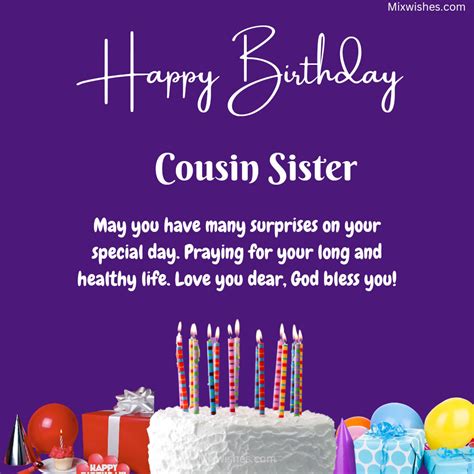 60 Beautiful Happy Birthday Wishes For Cousin Sister Happy Birthday