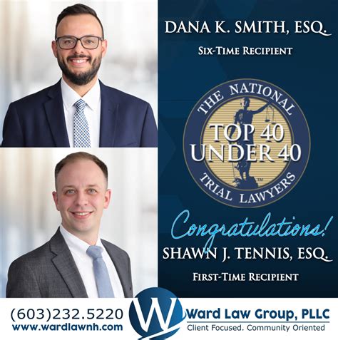 Ward Law Group Pllc Attorneys Dana K Smith And Shawn J Tennis Named