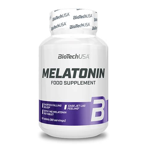 Melatonin Food Supplement 90 Tablets Biotechusa