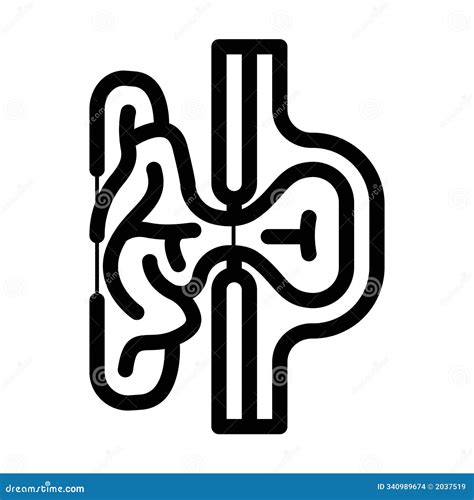 Inguinal Hernia Repair Surgery Icon Doodle Illustration Royalty Free