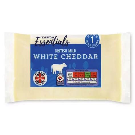 British Mild White Cheddar Cheese Aldi Uk