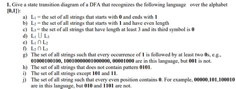 Solved Give A State Transition Diagram Of A DFA That Chegg