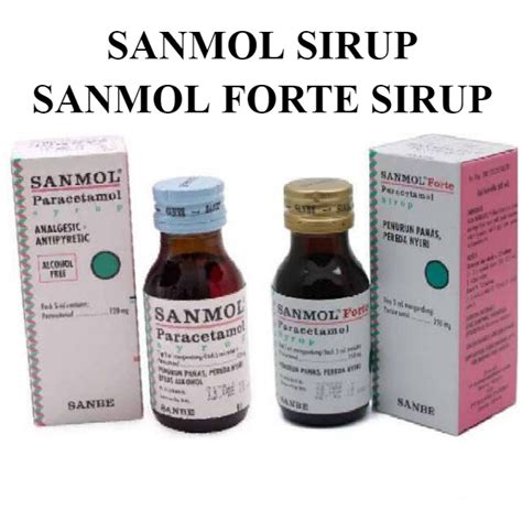 Sanmol Syrup 60 Ml Sanmol Forte Syrup 60 Ml Lazada Indonesia