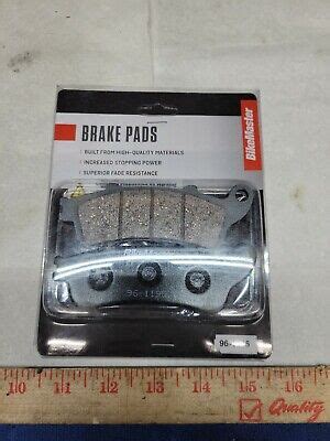 Bikemaster Black Brake Pad Set Honda 2001 2005 Gl1800 1800 Goldwing