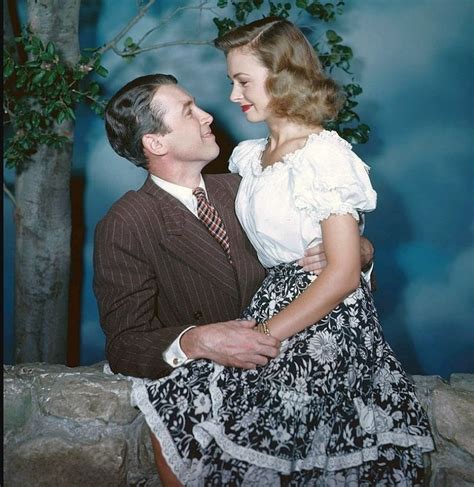 Rupert James Stewart And Donna Reed In A Color Promotional Photo For