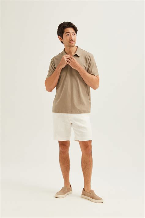 Cotton Button Front Polo Our Second Nature