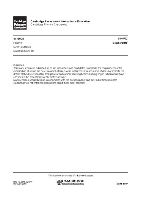 Science Stage 6 Sample Paper 2 Tcm142 595413 Science S6 02 8rp© Ucles 2020 Cambridge Primary