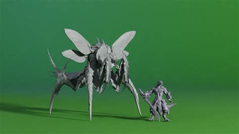 Terminid Stalker Helldivers 2 3d Printed Miniture Sculpture Etsy