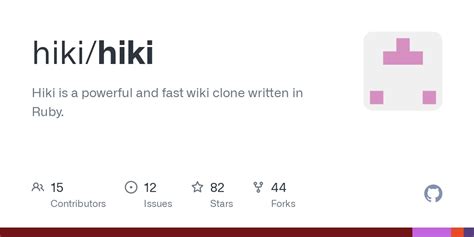 Github Hiki Hiki Hiki Is A Powerful And Fast Wiki Clone Written In Ruby