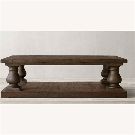 Restoration Hardware Ballustrade Salvaged Wood Coffee Table Aptdeco