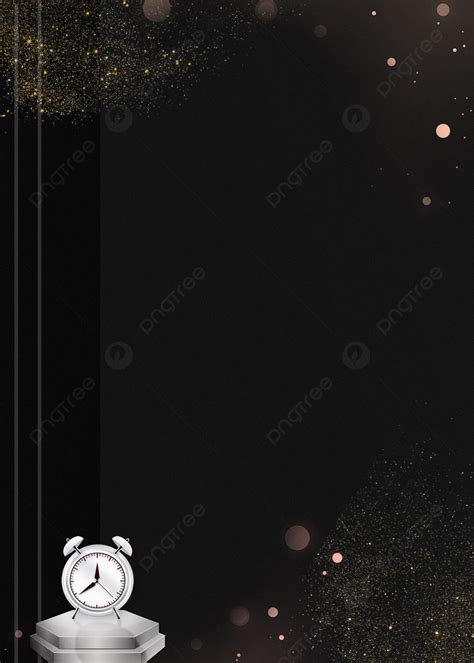 Black Simple Light Effect Alarm Clock Background Wallpaper Image For