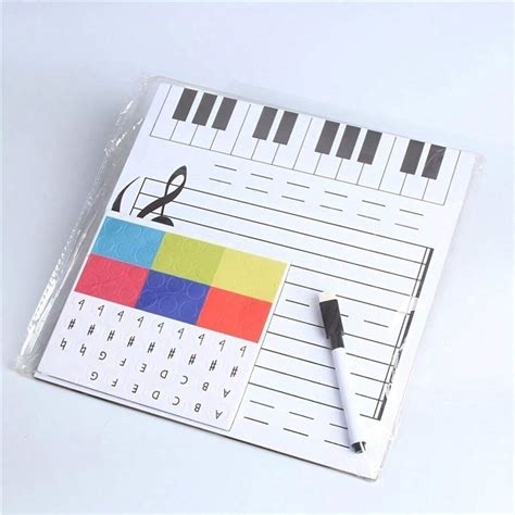 Magnetic Music Notation Board Easy To Erase Surface Smooth Writing Strong Magnetic Backing