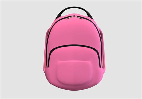 Cute Pink Backpack Model Turbosquid 1912853