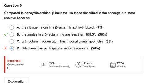 Why Does The Beta Lactam Ring Have Higher Reactivity So Confused R Mcat