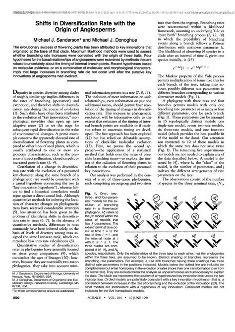 pdf shifts in diversification rate with the origin of angiosperms