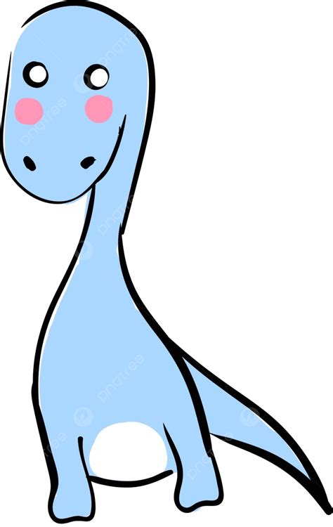 Ilustración De Un Apatosaurio Pequeño Y Adorable Sobre Un Fondo