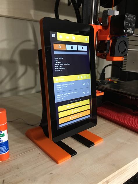 raspberry pi display case portrait feet mod by making with steve